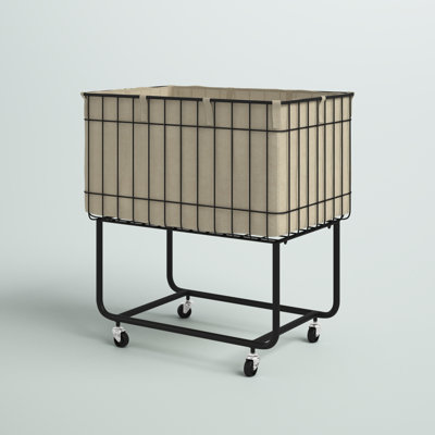 Zipcode Design™ Rectangular 4-Wheel Storage Cart & Reviews | Wayfair