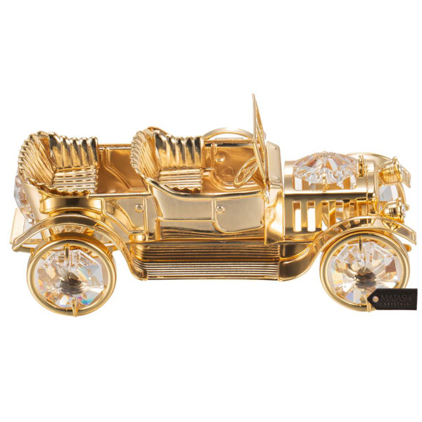 The Holiday Aisle® Hersh Plated Crystal Studded Car Ornament | Wayfair