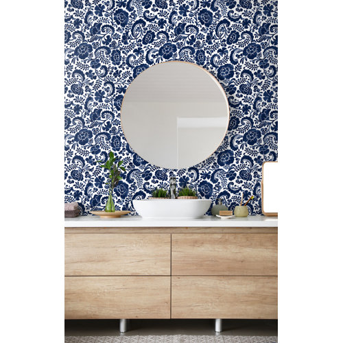 Winston Porter Heyab Peel & Stick Paisley Wallpaper | Wayfair