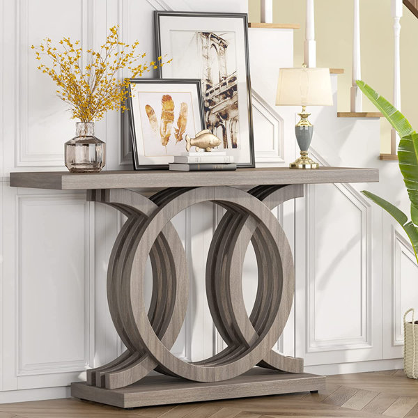 Ivy Bronx Branon 55.11'' Solid Wood Console Table | Wayfair