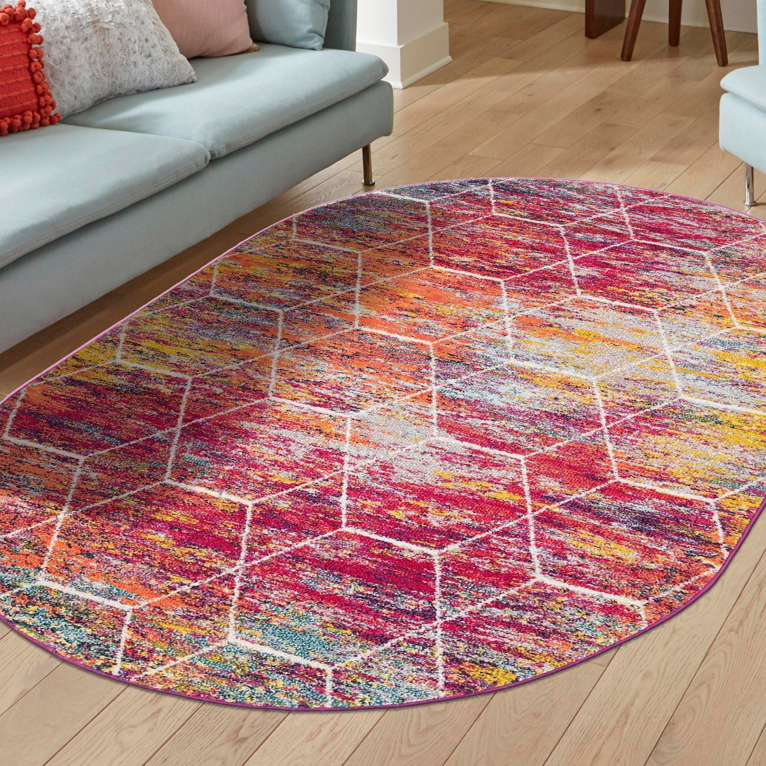 17 Stories Performance Fuschia Rug & Reviews | Wayfair