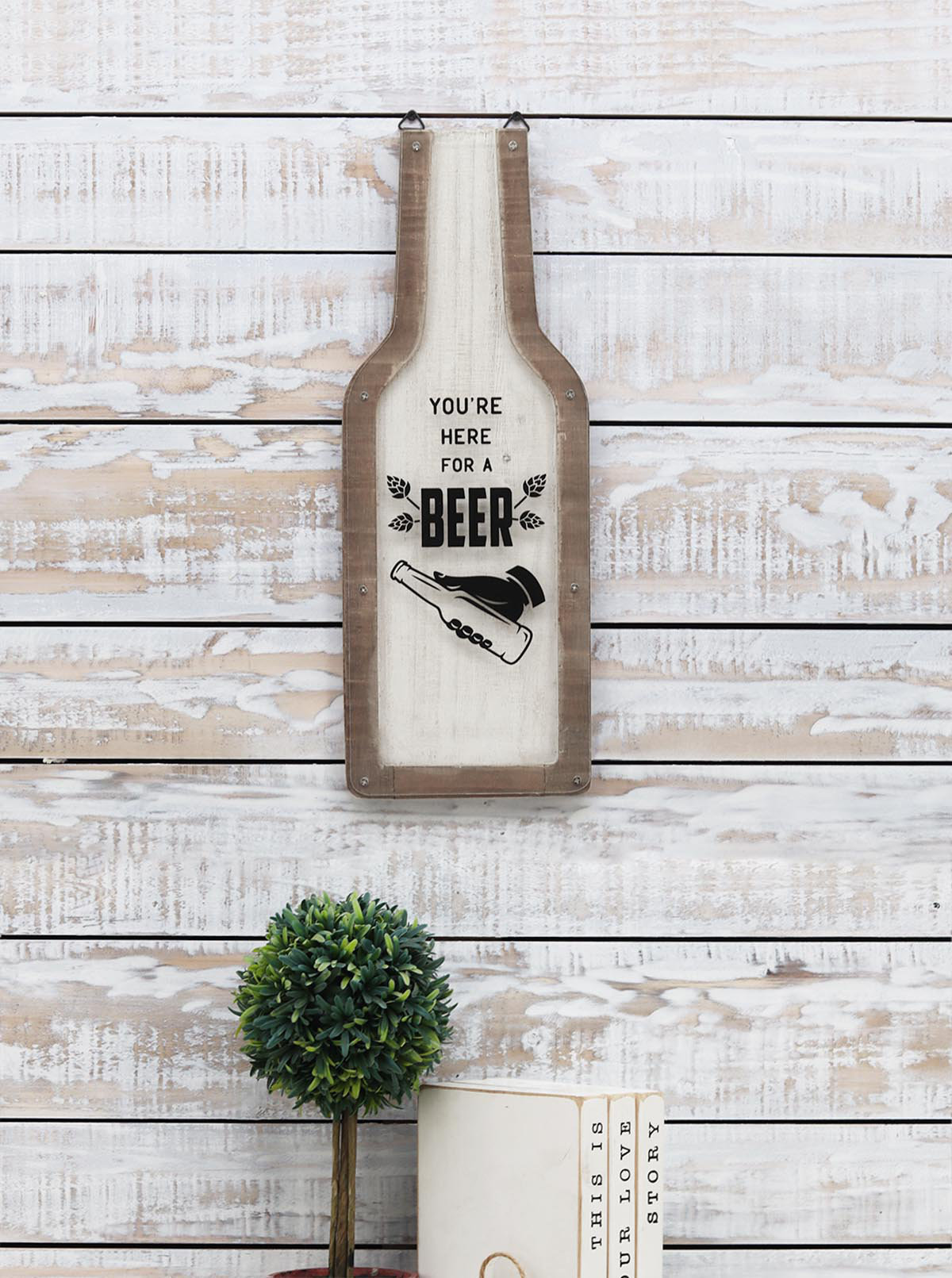 Trinx You Are Here For A Beer Shadow Box Beer Shaped Bottle Cap Holder ...