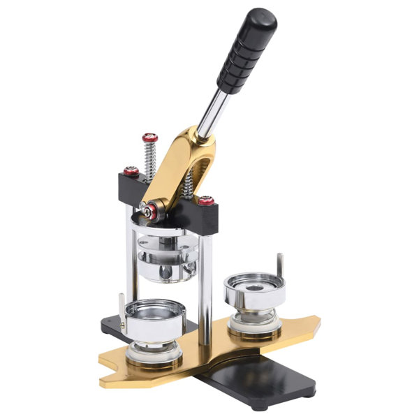 WFX Utility Badge Maker Machine With Circle Cutter Rotate Punch 58 Mm ...