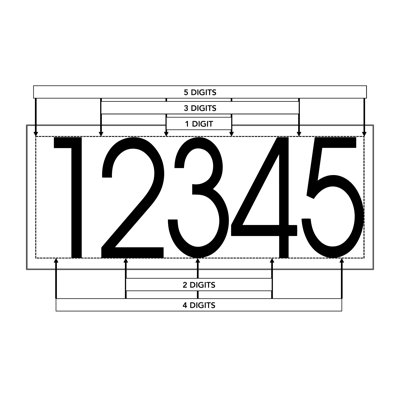 PRO-DF Rectangular 1-Line Wall Address Plaque & Reviews | Wayfair
