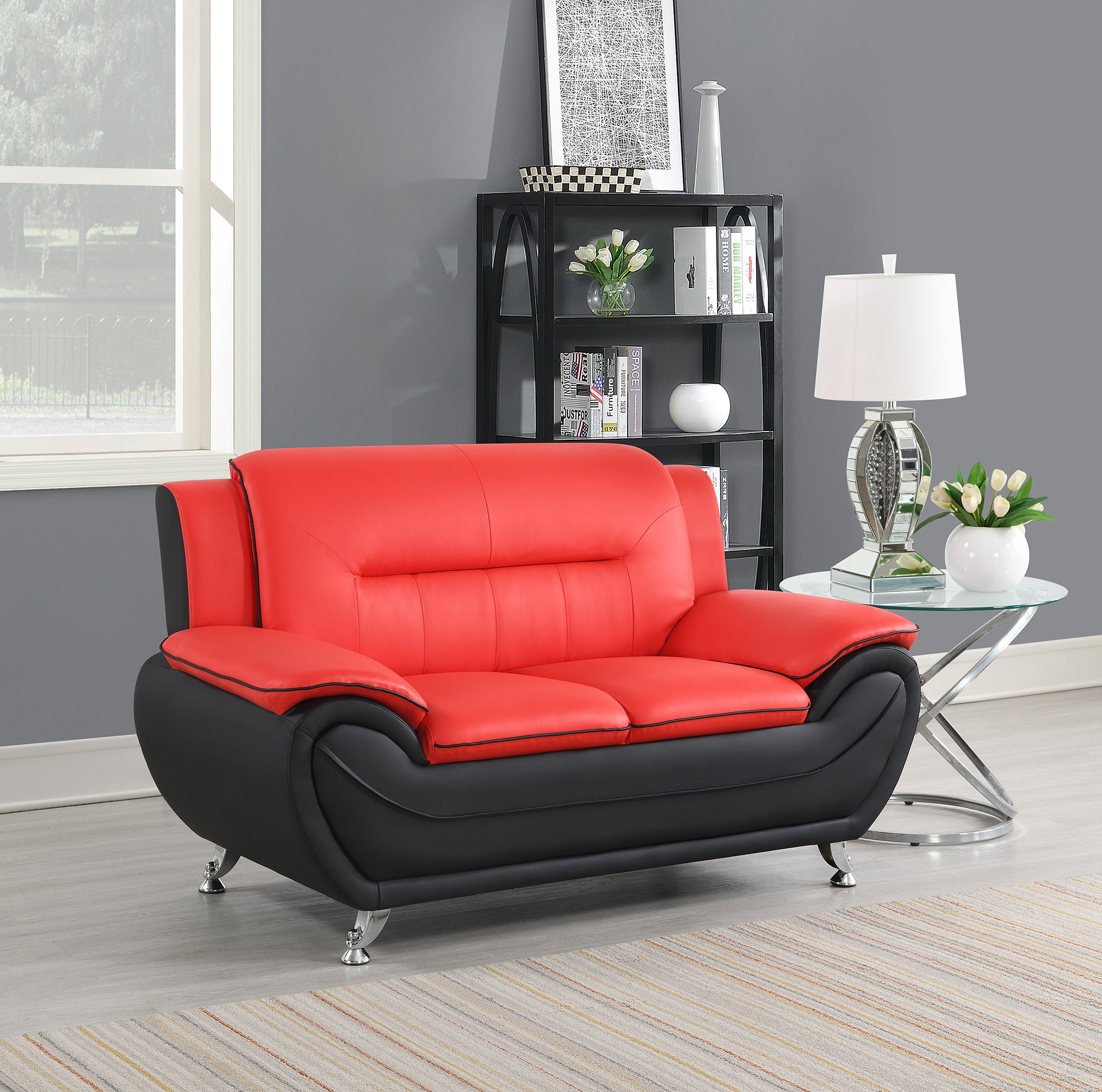 Orren Ellis Baltes Loveseat | Wayfair