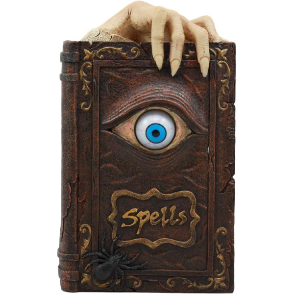 Trinx Heeralal Evil Eye Book of Spells Figurine | Wayfair