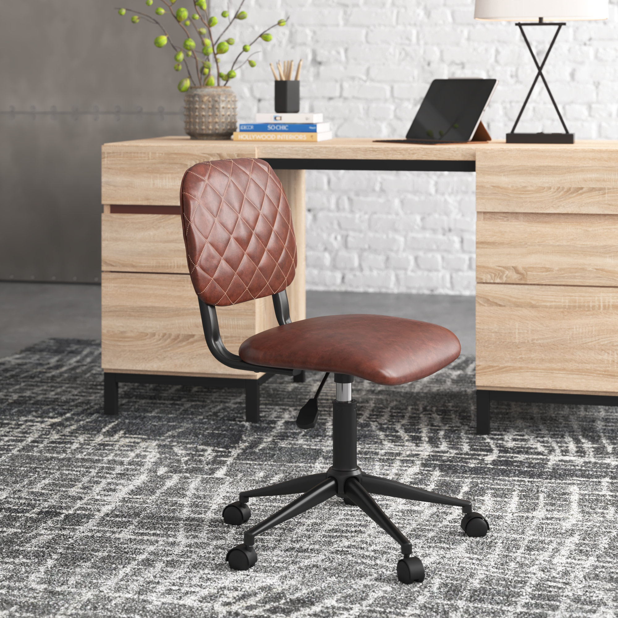 Steelside™ Arzola Polyurethane Task Chair & Reviews | Wayfair