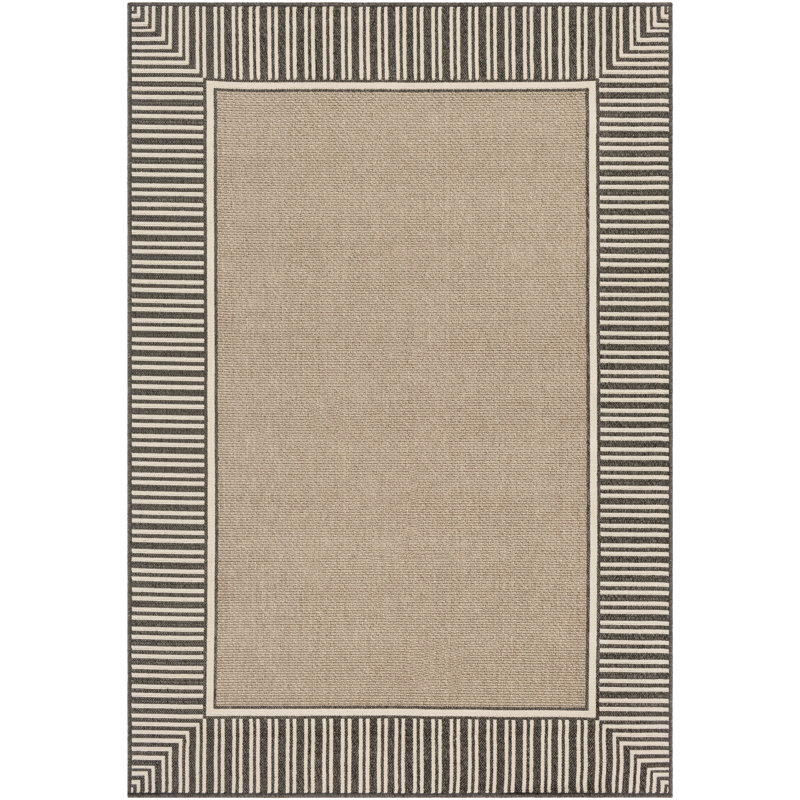Ebern Designs Devries Performance Camel/Gray Rug & Reviews | Wayfair