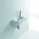 WS Bath Collections Whitestone Deca Ceramic 8" Wall Mount Bathroom Sink ...