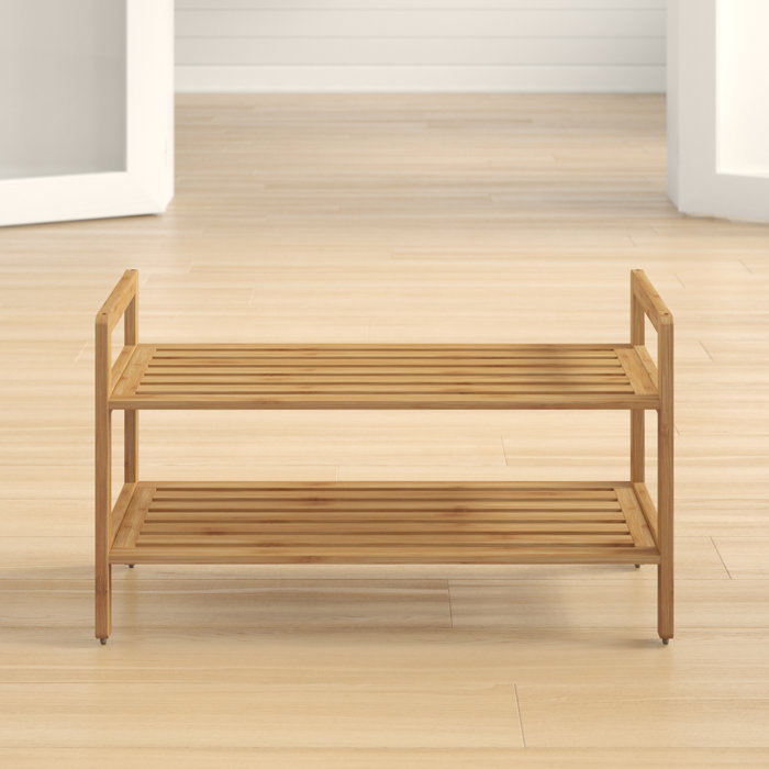 Rebrilliant 2-Tier Shoe Rack & Reviews | Wayfair