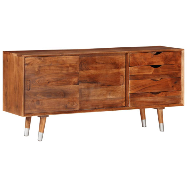 Union Rustic TV Cabinet 118X30x55 Cm Solid Acacia Wood | Wayfair.co.uk