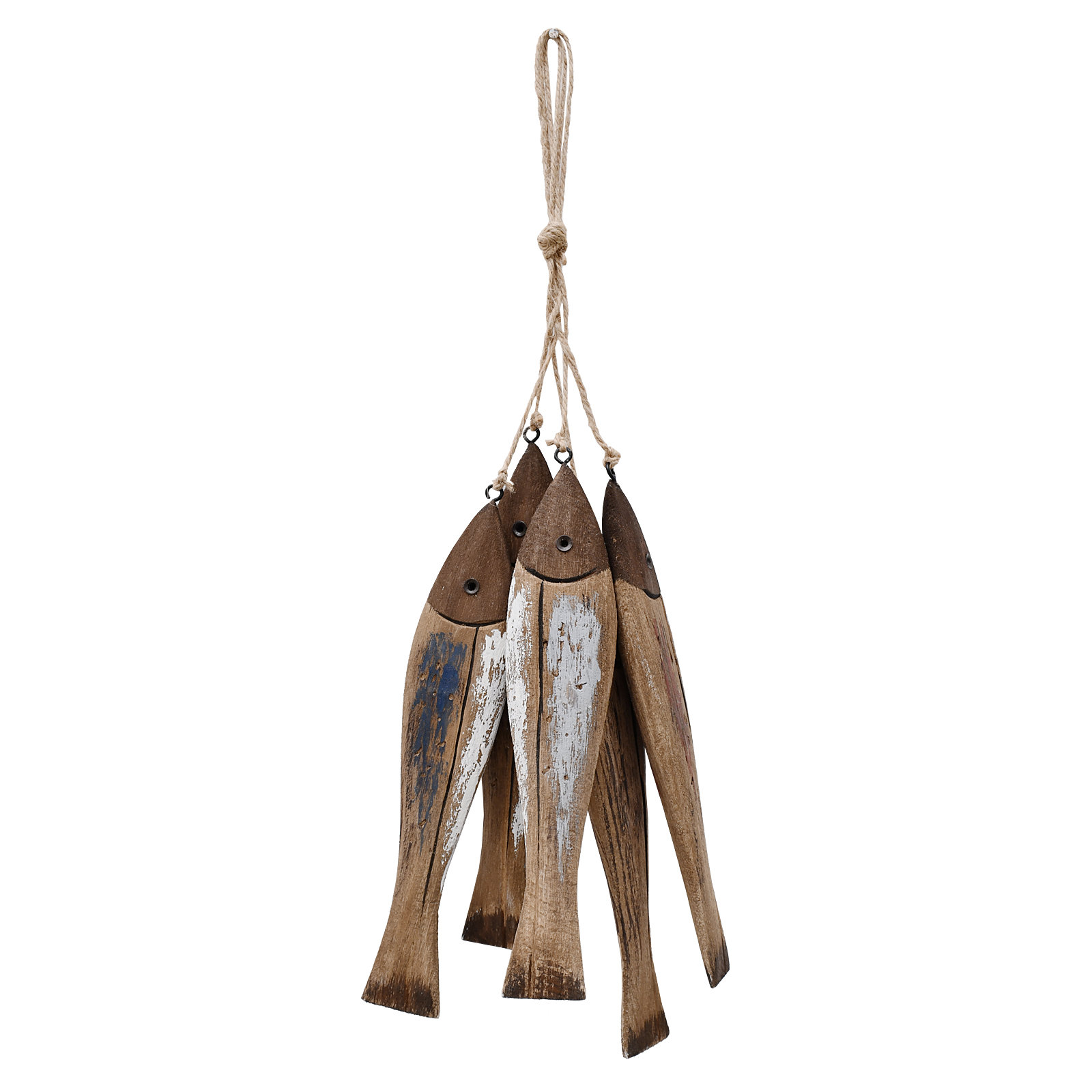 Highland Dunes Wood Fish Decor Ornament Wall Hanging Wood Fish ...