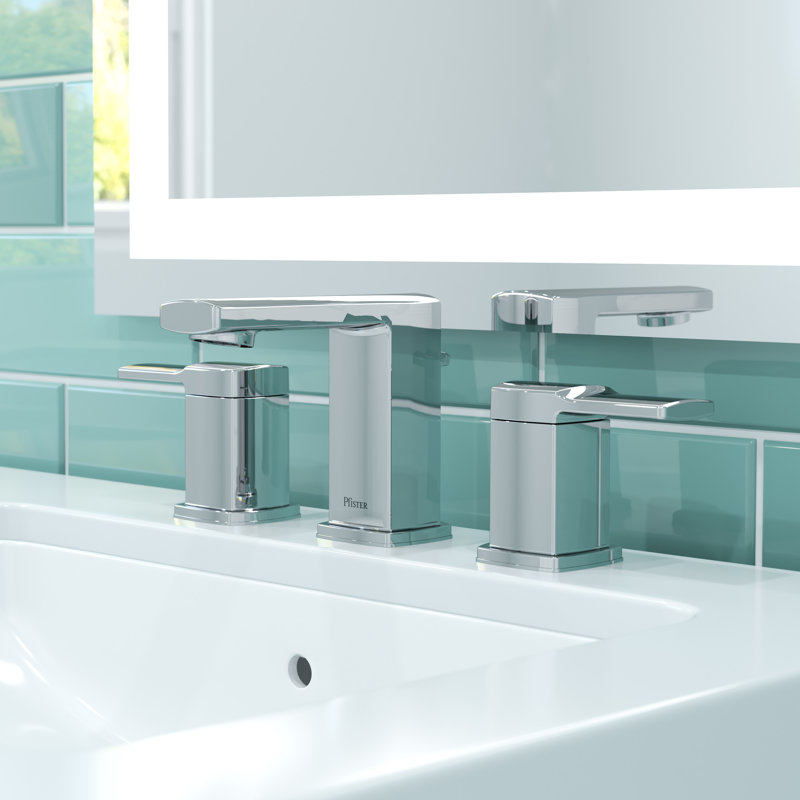 Pfister Deckard Widespread Faucet Bathroom Faucet with Drain Assembly ...