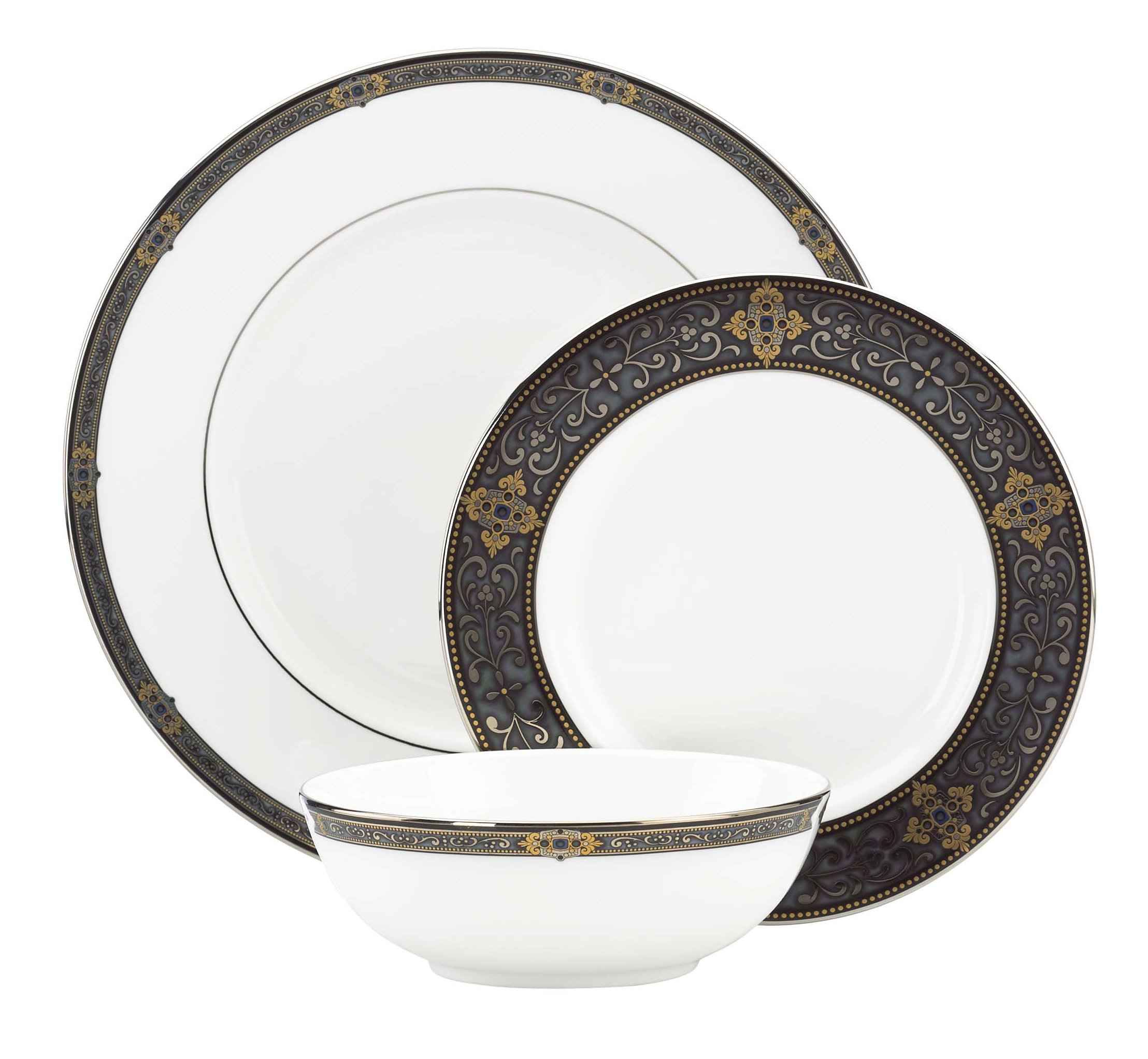 Lenox Vintage Jewel Porcelain China Dinnerware - Set of 3 & Reviews ...