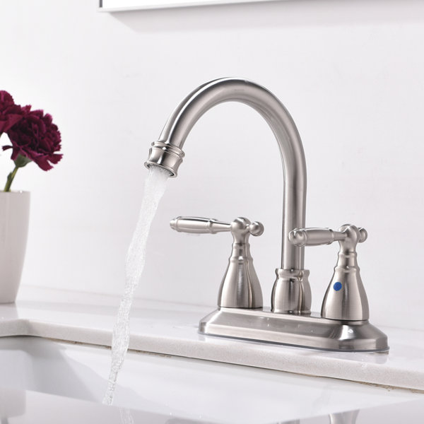 VAPSINT Modern Brushed Nickel Widespread Bathroom Faucets - Wayfair Canada