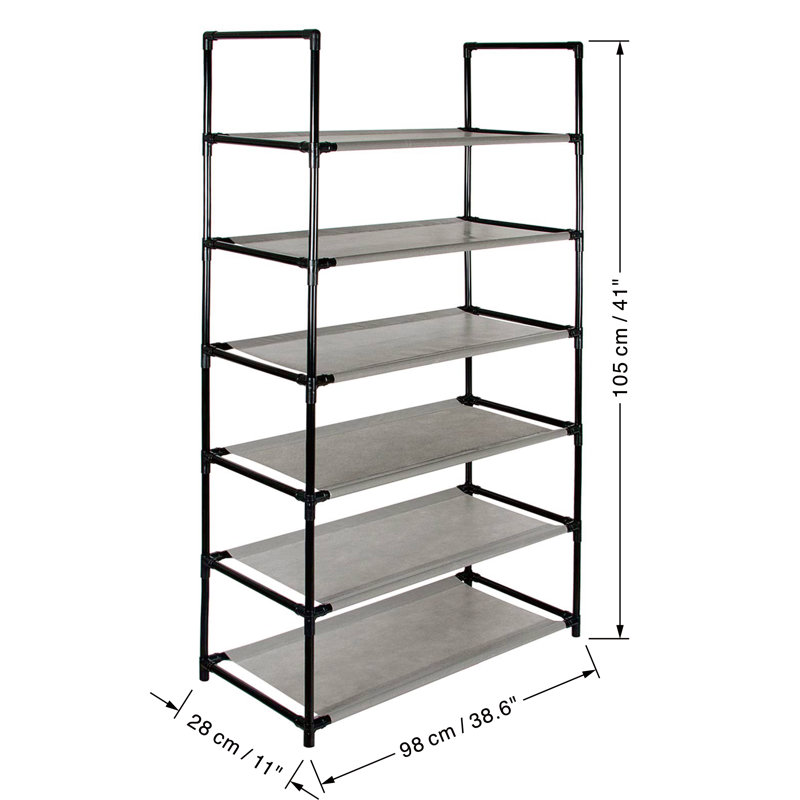 Zipcode Design™ Space Saving 30 Stackable Shoe Rack & Reviews | Wayfair