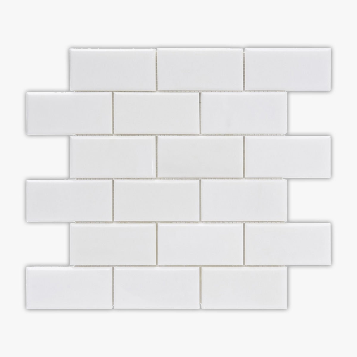 Direct Stone Source 2" x 4" Marble Brick Joint Mosaic Wall & Floor Tile ...