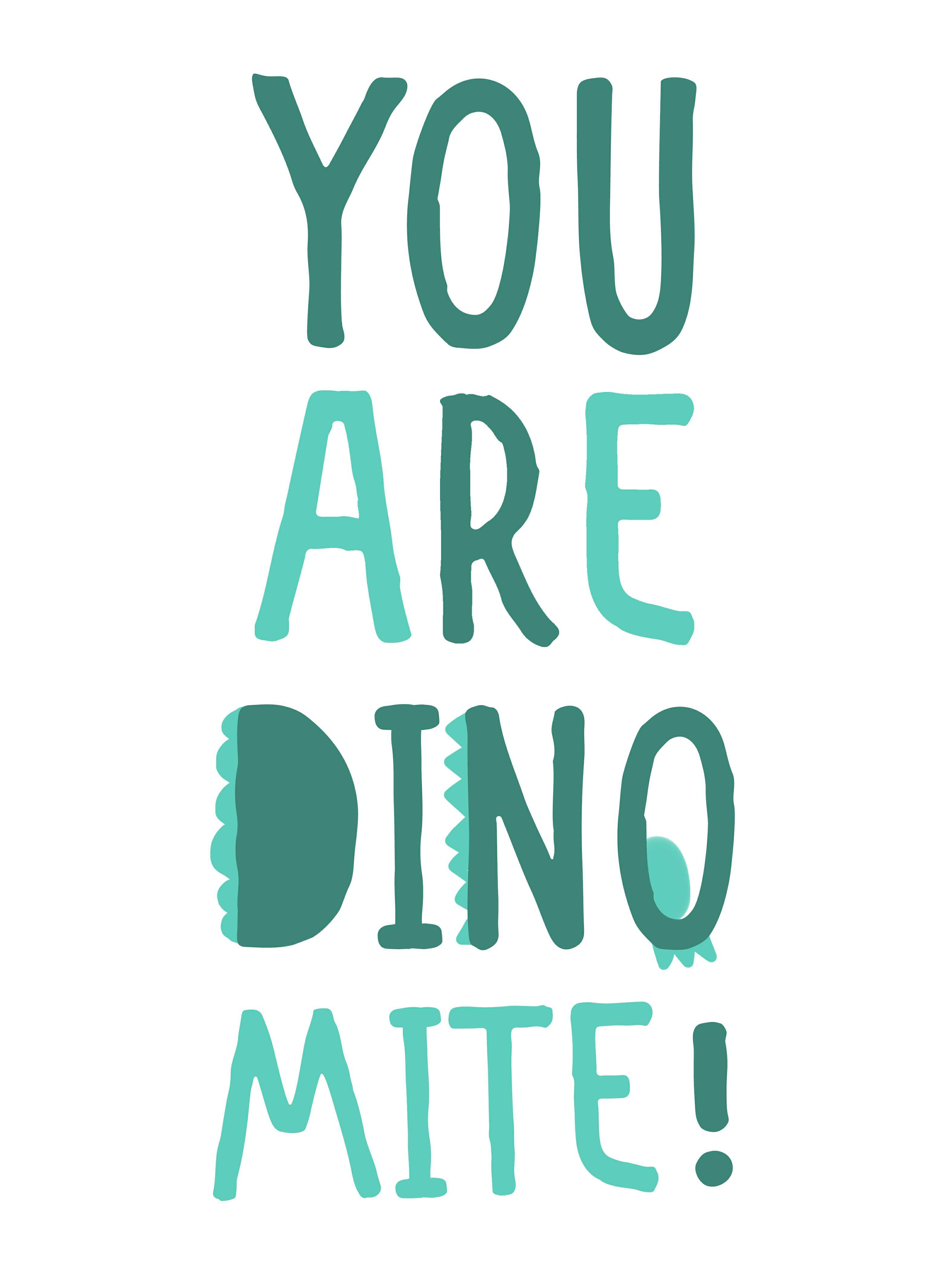 Trinx You Are Dinomite - Wrapped Canvas Print | Wayfair