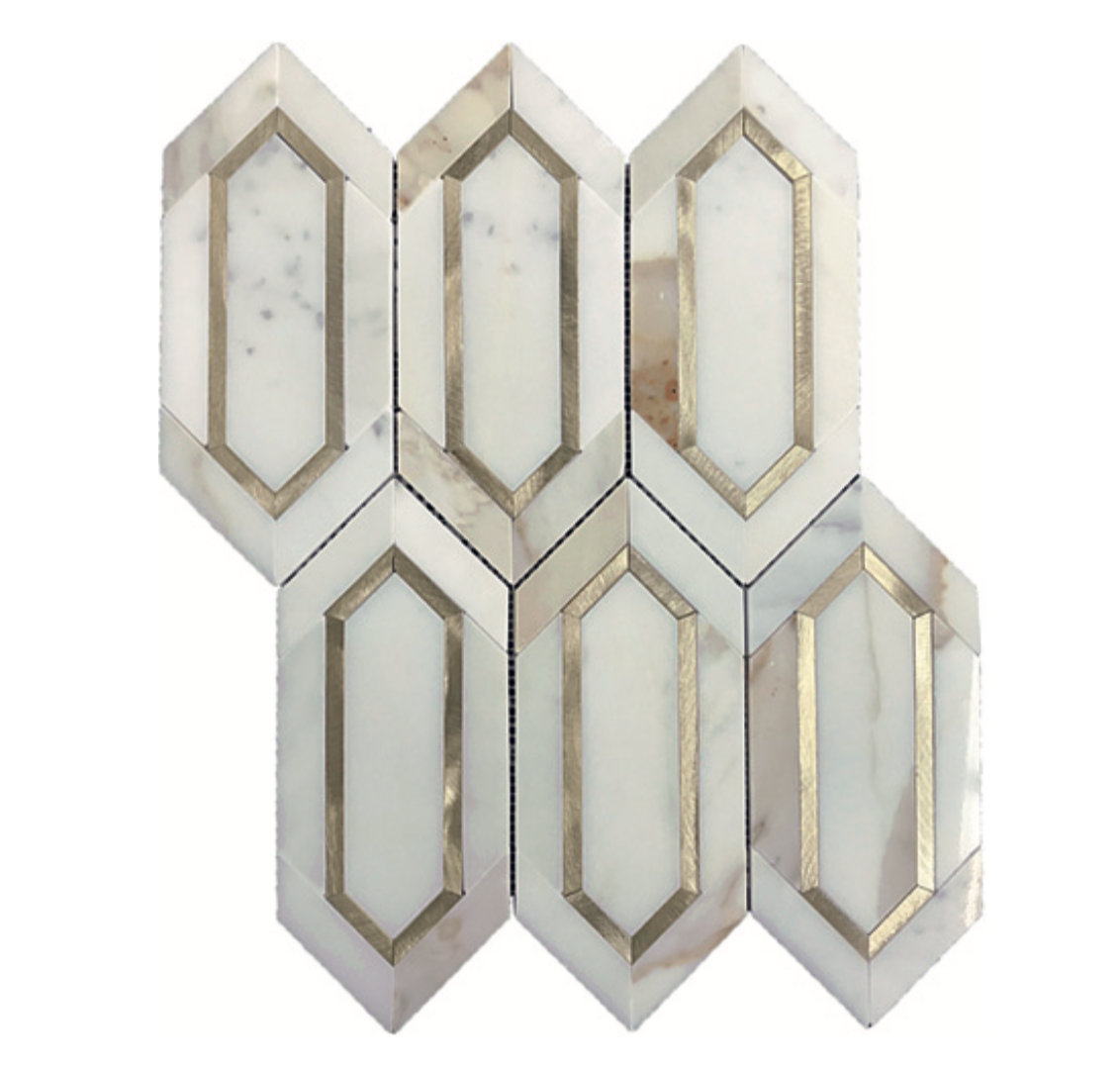 Belluno Designs Cora 1.5" x 6" Honeycomb Mosaic Wall Tile & Reviews ...