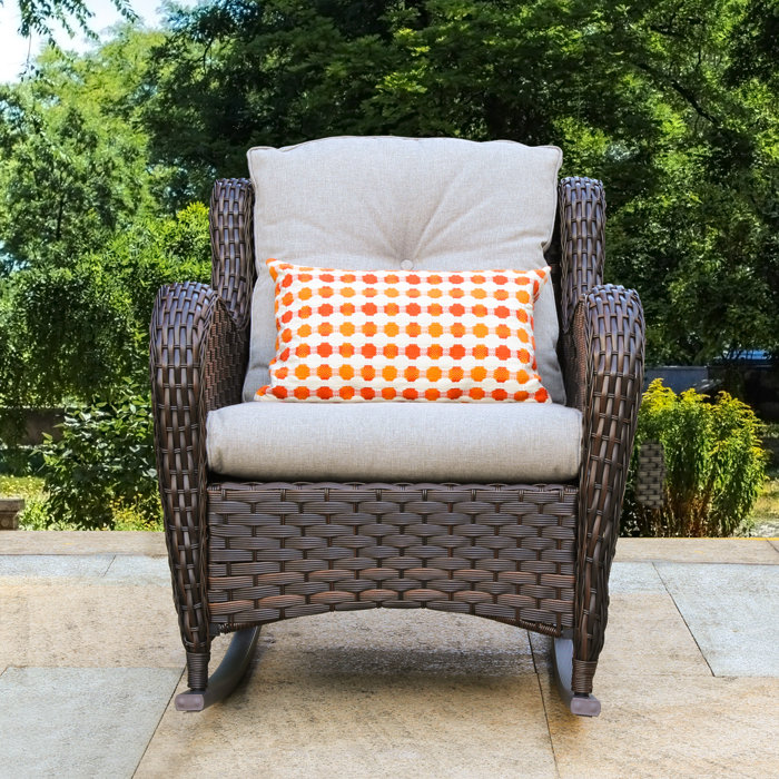 Red Barrel Studio® Polyethylene (PE) Wicker 2 - Person Seating Group ...