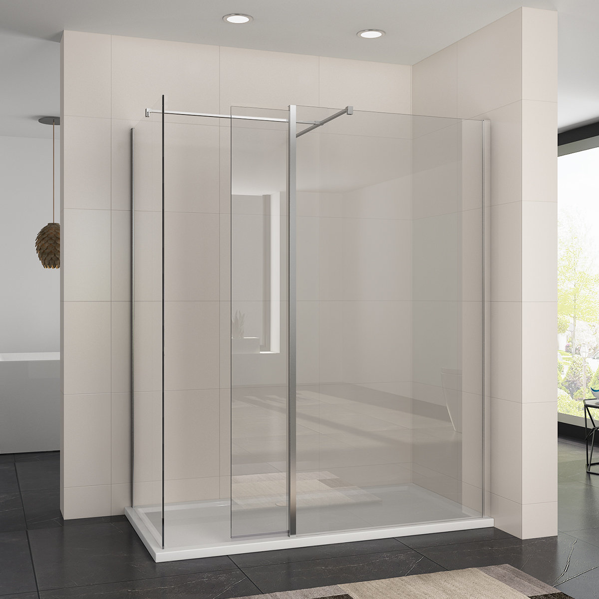 Belfry Bathroom Genao Rectangular Shower Enclosure - 1900 x 1000 mm ...