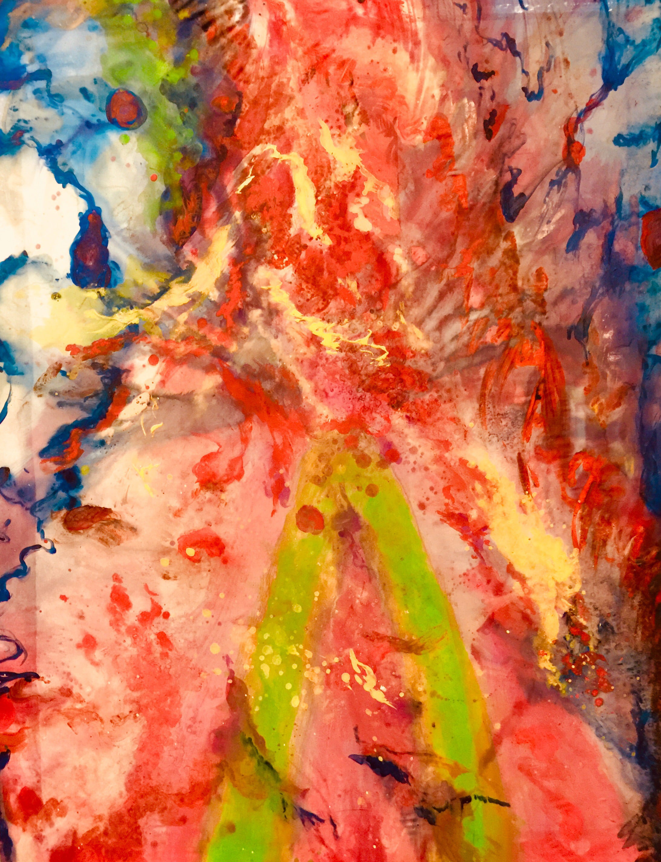 Shahla Reynolds Acrylic On Paper Painting Angry Equine Handiwork by - Unframed Painting | Wayfair