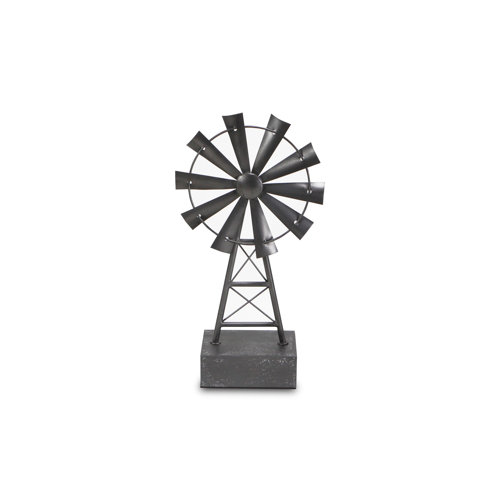 Gracie Oaks Holderman Metal Windmill Table Decor & Reviews | Wayfair