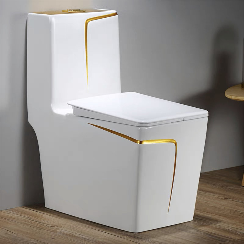 WATERMONY Dual-Flush Elongated One-Piece Toilet (Seat Included) | Wayfair