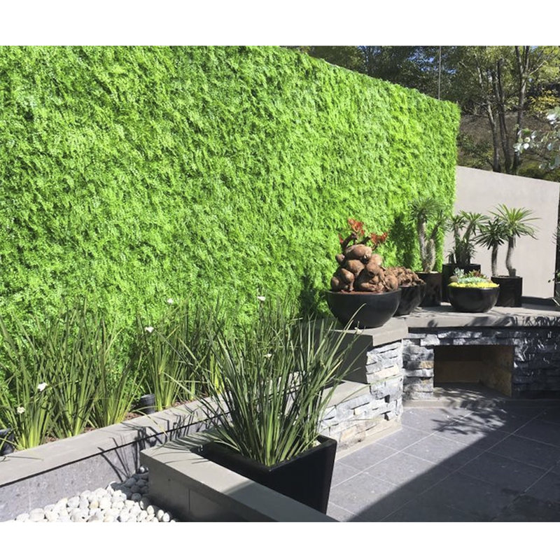 GreenSmart Dekor 1.5 ft. H x 1.5 ft. W Artificial Leaf Maya Fence Panel ...