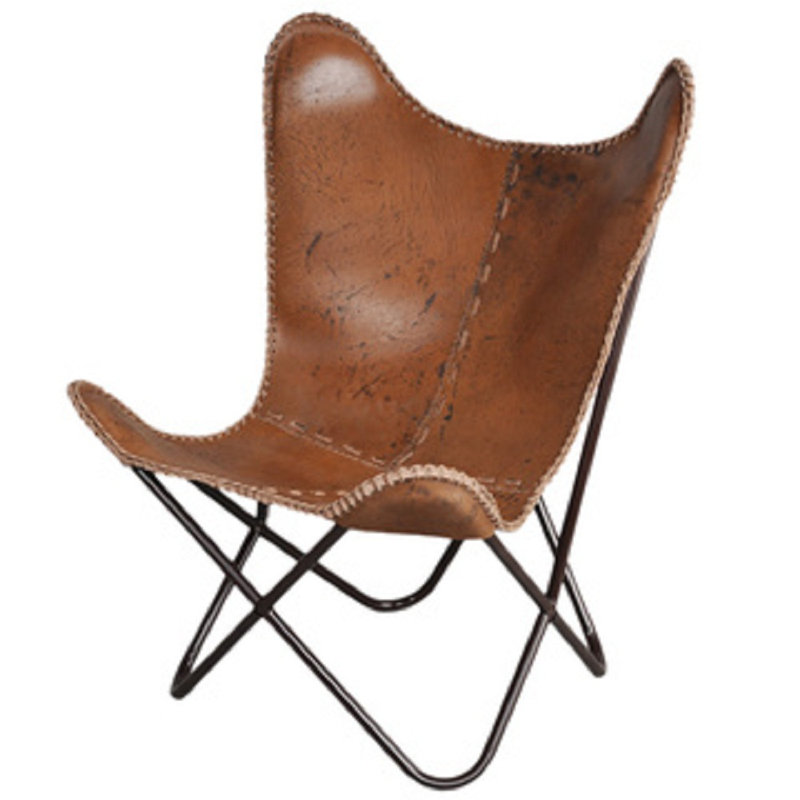Union Rustic Aadhvika Leather Accent Chair & Reviews | Wayfair