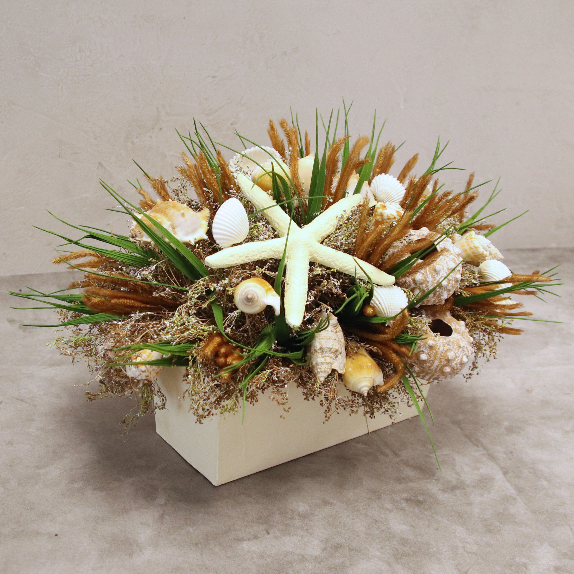 Primrue Shell Mixed Floral Arrangement | Wayfair