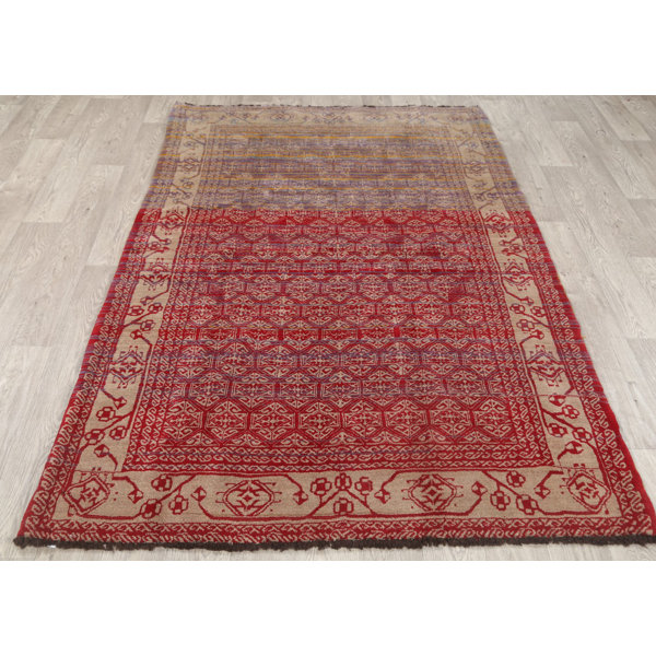 Bloomsbury Market Montelimar Handmade Wool Red/Burgundy Rug | Wayfair