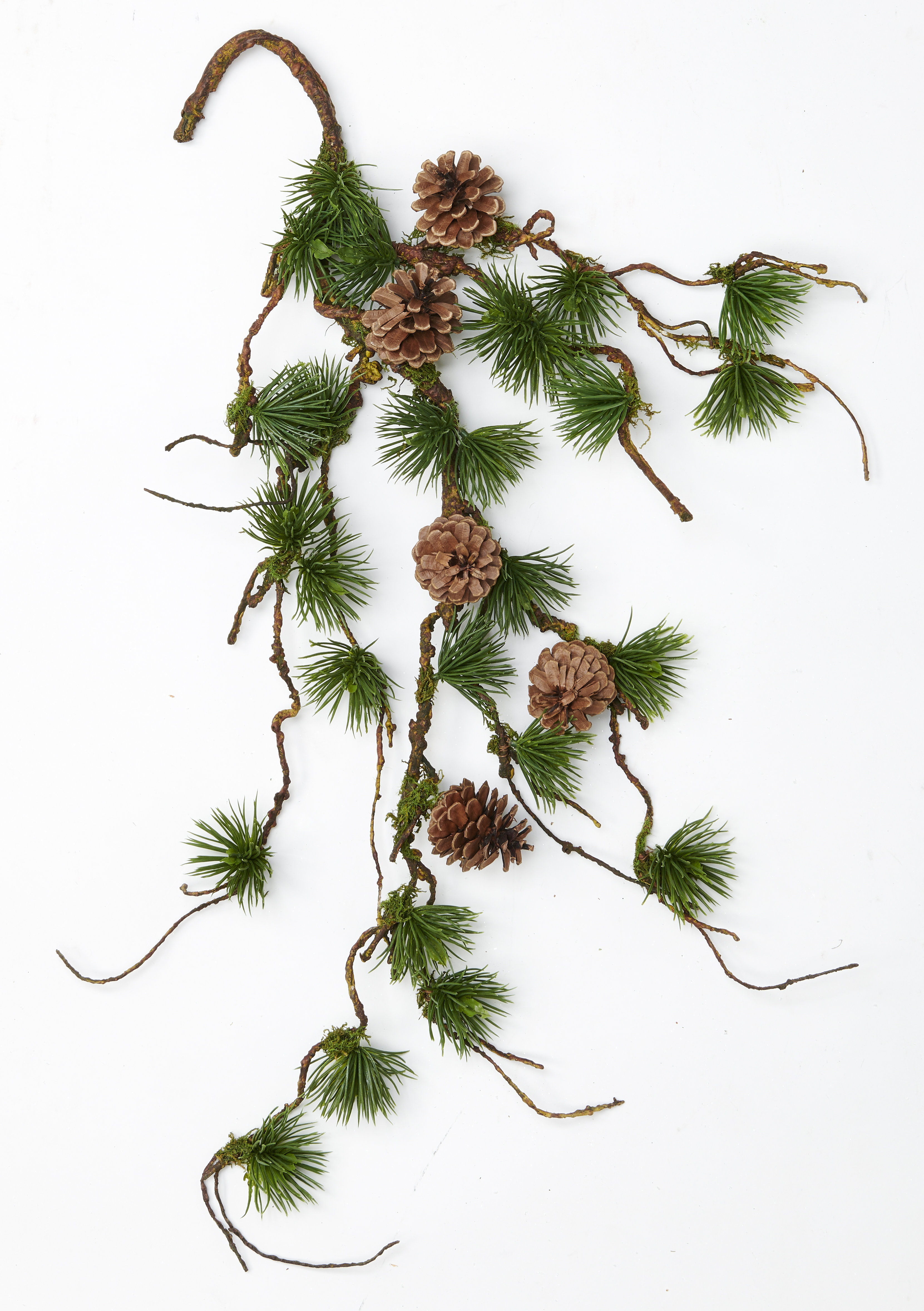 The Holiday Aisle® Pine and Pine Cone Vine Swag | Wayfair