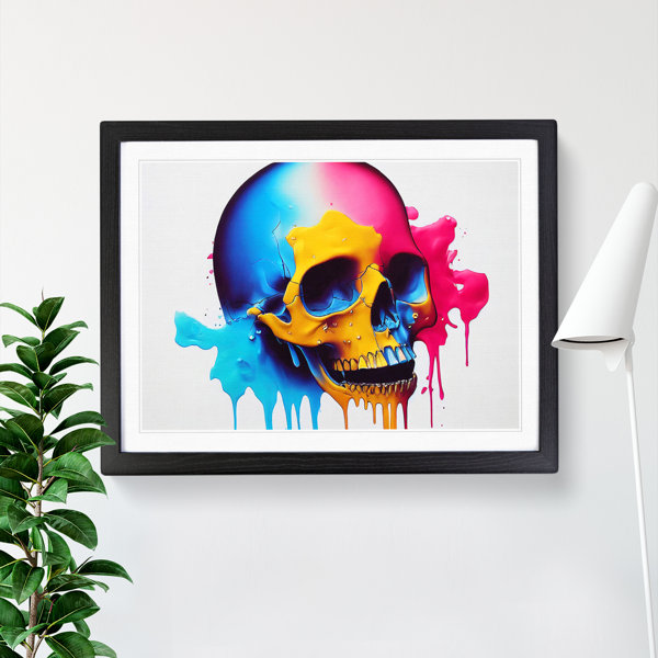 Maturi Skull Paint Splatter Vol.2 Abstract | Wayfair.co.uk