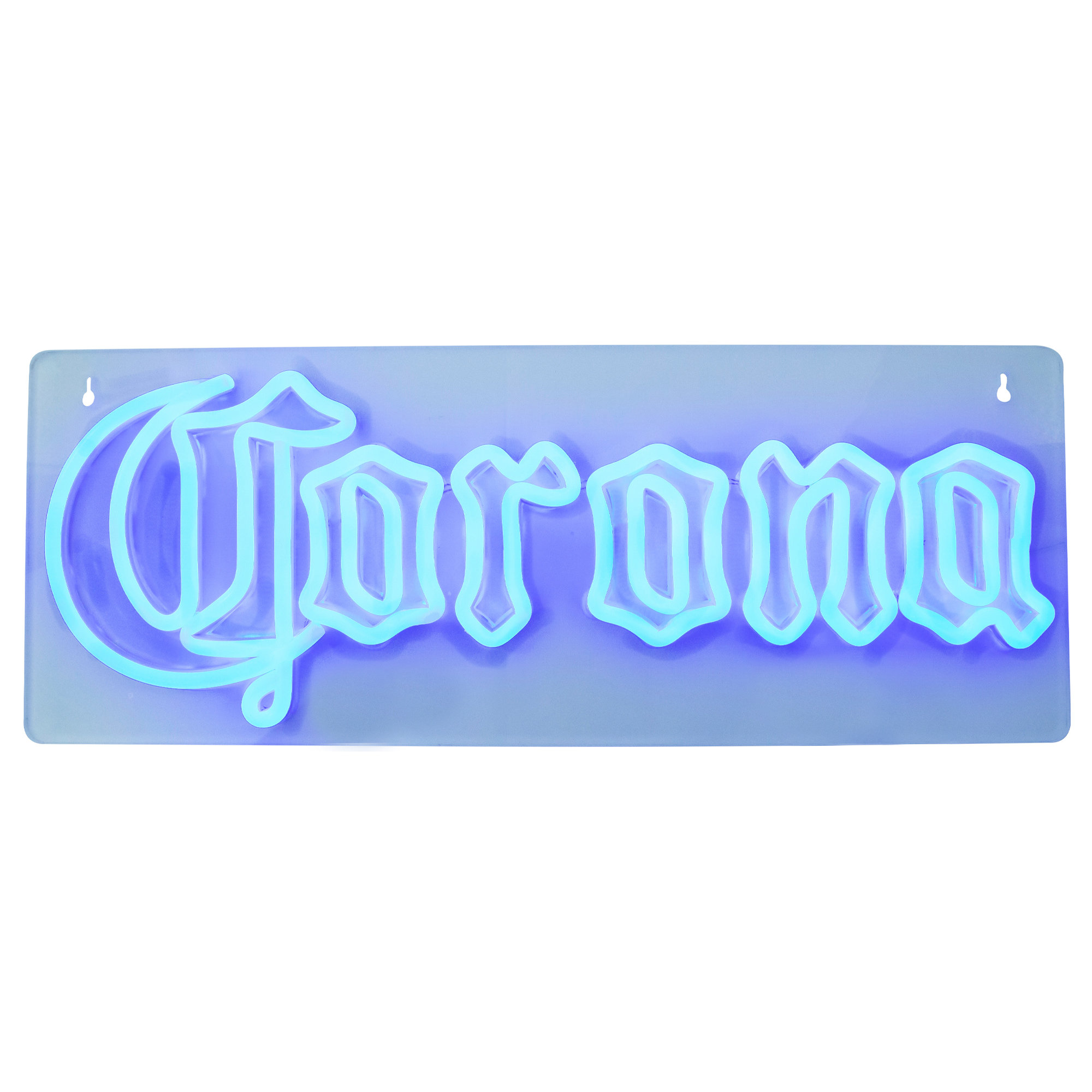 Northlight 17" Blue LED Lighted Corona Logo Neon Style Wall Sign | Wayfair