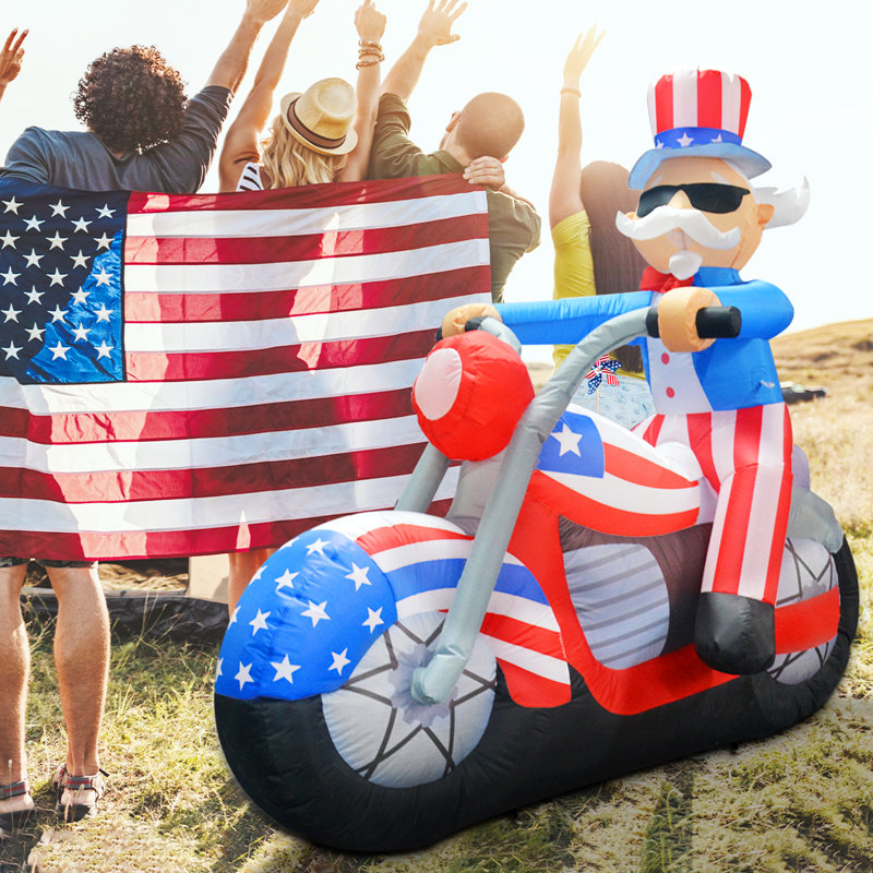 GOOSH 5.9FT Independence Day Inflatable 4th of July Inflatables Uncle ...