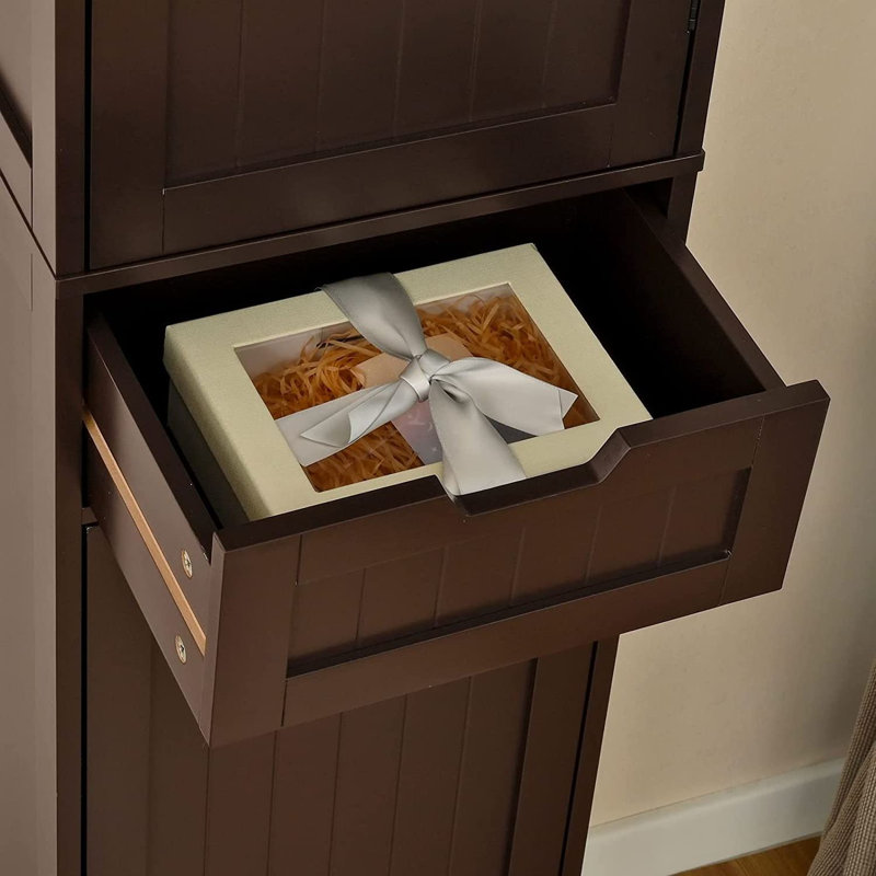 Red Barrel Studio® Salal Freestanding Linen Cabinet | Wayfair