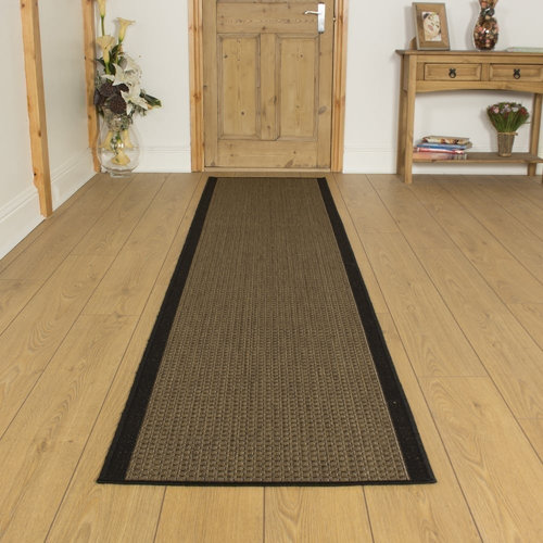 ClassicLiving Bantom Flatweave Black Hallway Runner Rug | Wayfair.co.uk