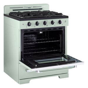 Unique Classic Retro 30" 4 burner 3.9 cu. ft. Freestanding Gas Range ...