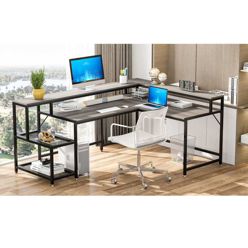 17 Stories Vischer 69.1'' Desk & Reviews | Wayfair
