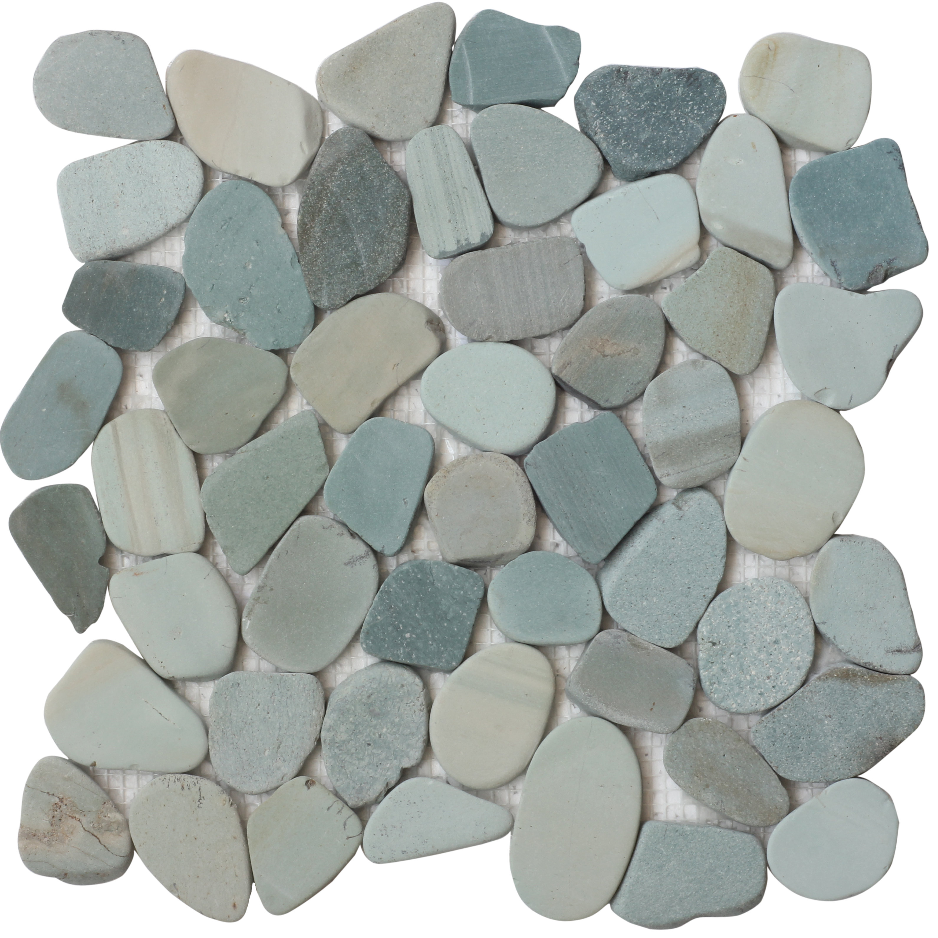 FuStone Random Sized Natural Stone Mosaic Tile in Green & Reviews | Wayfair