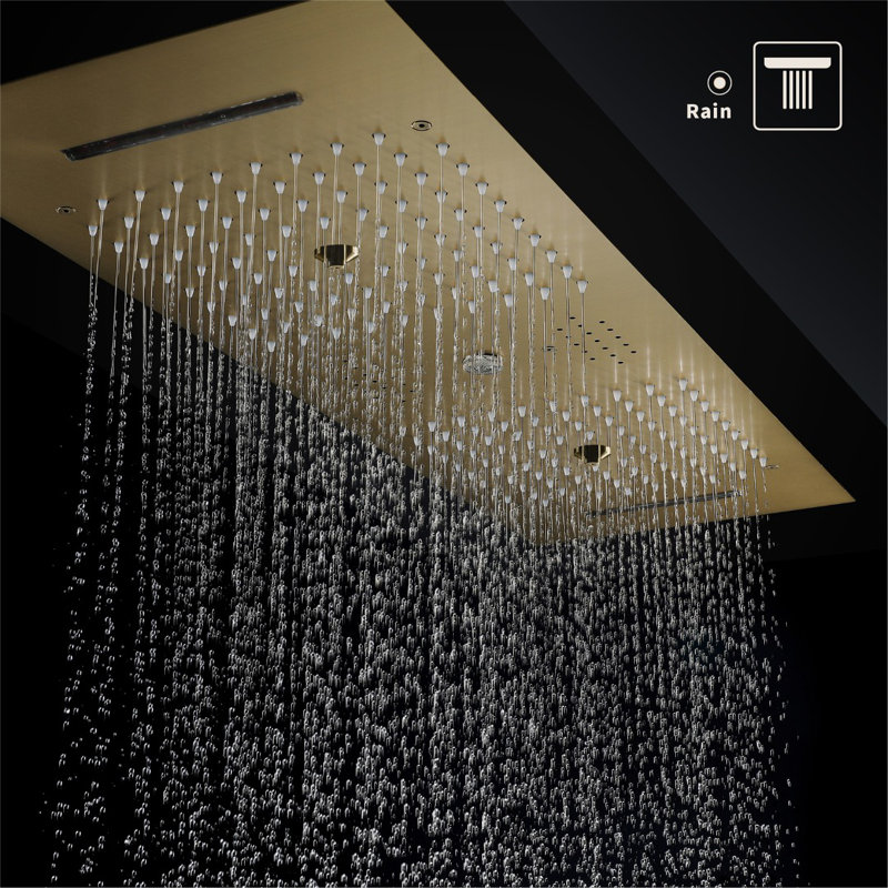 Smart Living&Technology Luxury Thermostatic Complete Shower System with ...