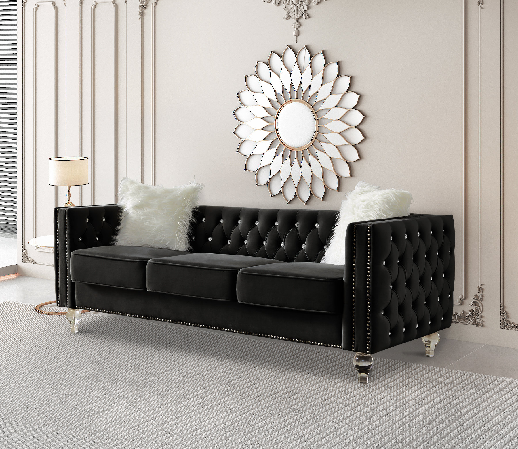 House of Hampton® Egidia 83.07'' Upholstered Sofa | Wayfair