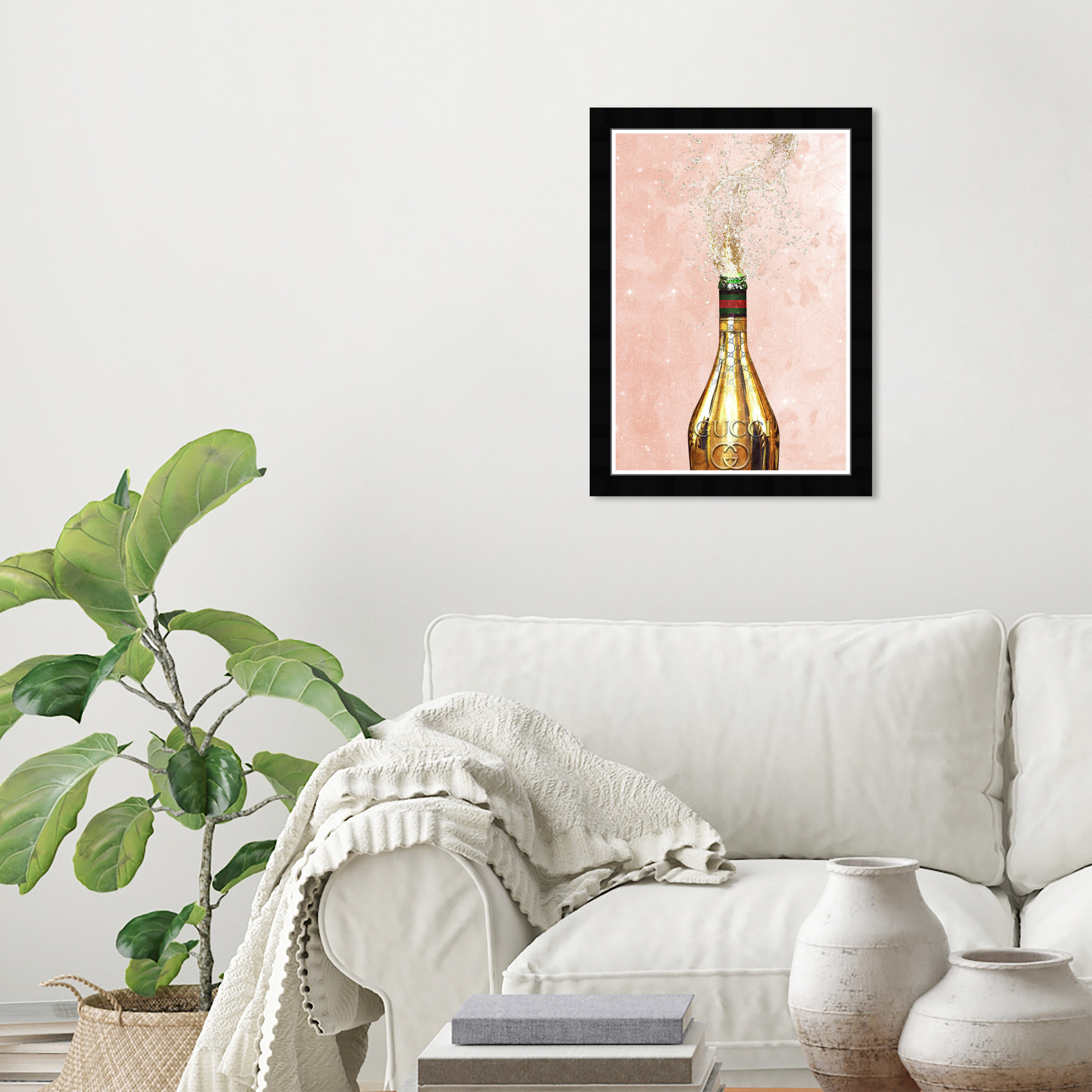 Wynwood Studio Blush Italian Champagne - Picture Frame Graphic Art ...
