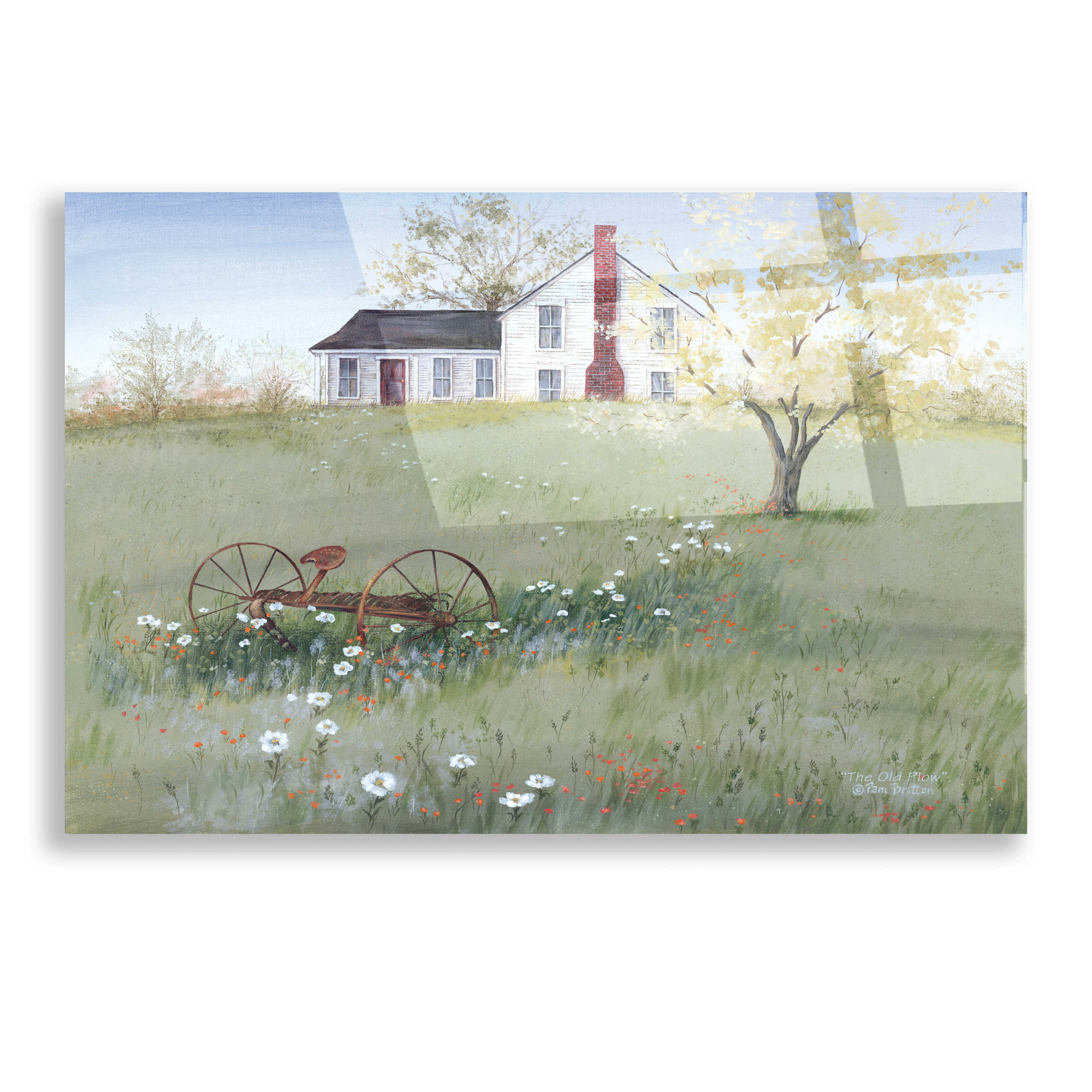 August Grove® Epic Art 'The Old Plow' By Pam Britton, Acrylic Gl The ...