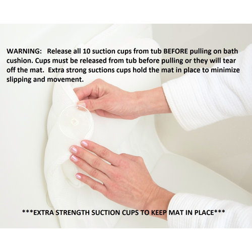 Symple Stuff Full Body Bathtub Spa Cushion Pillow for Ultimate Support ...