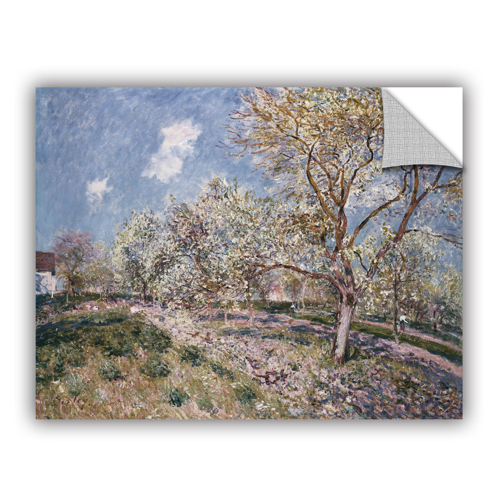 ArtWall Alfred Sisley Spring at Veneux, 1880 Removable Wall Decal | Wayfair