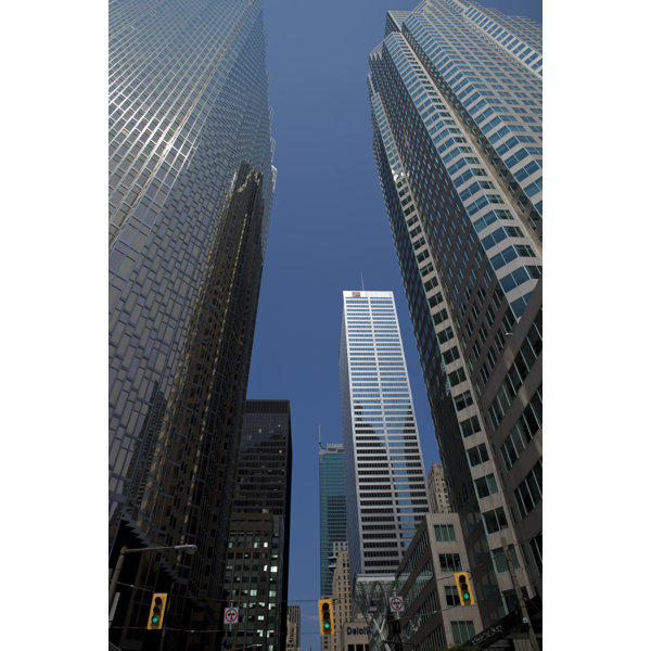 17 Stories Skyscrapers In Downtown Toronto - Wrapped Canvas Photograph ...