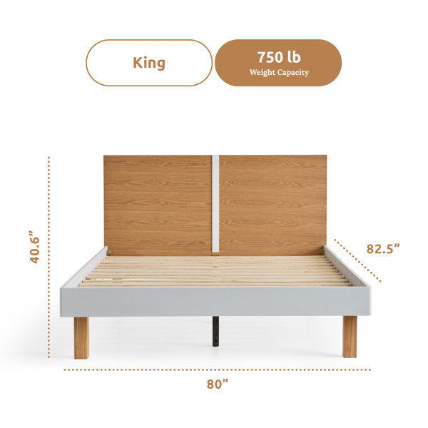 Brookside Modern Wood Platform Bed | Wayfair