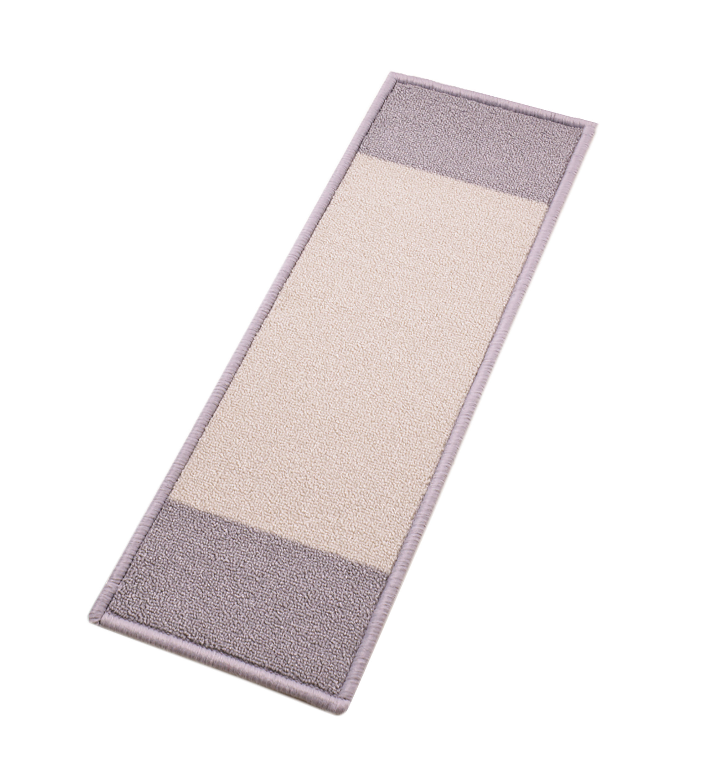 Latitude Run® Machine Washable Solid Border Gray Low Profile Loop Pile ...